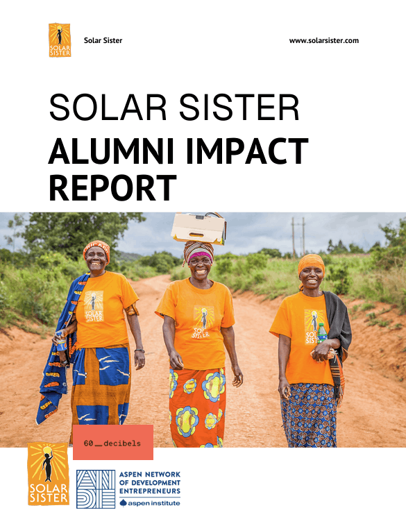 Biblio:Solar sister Alumni Impact Report